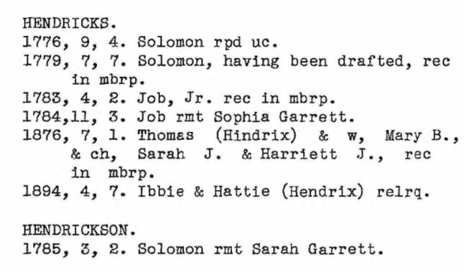The Various Colonial Era Hendrickson and Hendricks Families (and their ...